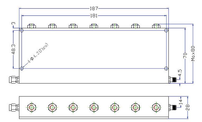 Band Reject Cavity Passive Filter 860MHz to 920MHz rejection ≥ 50dB ...