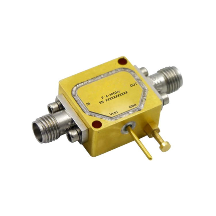Hermetical Sealed AbsorptiveVoltageControl Attenuator 4 - 30GHz . OVA3004003000B - RFecho