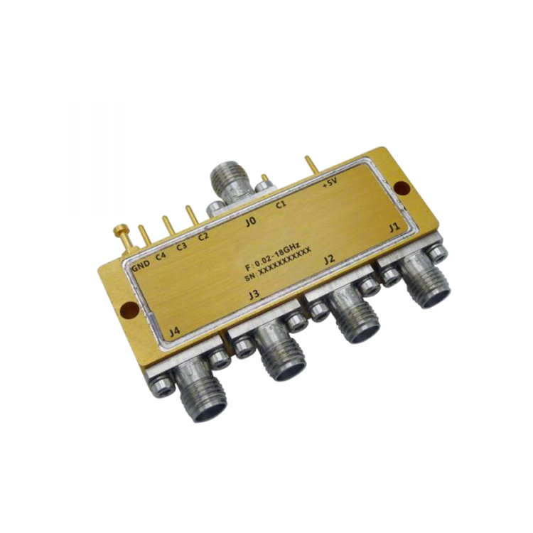 Absorptive Coaxial SP4T Switch from 0.02GHz to 18GHz .OSA0400021800G - RFecho