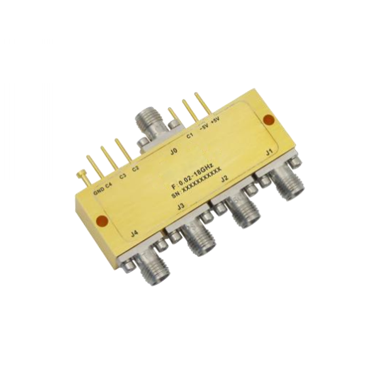 Absorptive Coaxial SP4T Switch from 0.02GHz to 18GHz .OSA0400021800A - RFecho