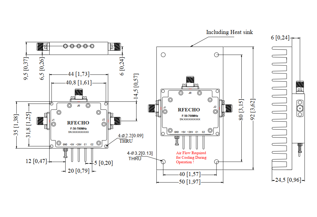 Absorptive Coaxial SP2T Switch from 0.05GHz to 0.7GHz .OSR0200100030A ...