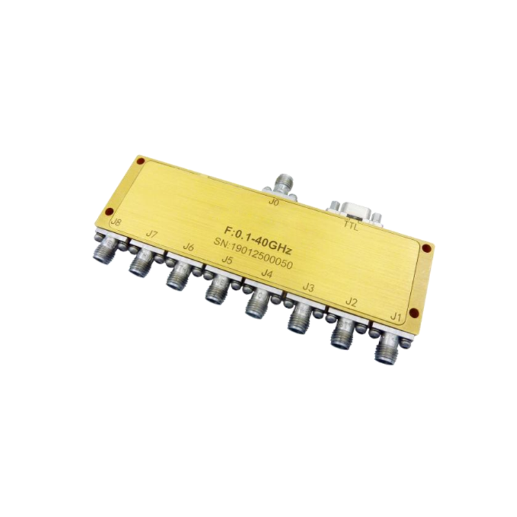 Absorptive Coaxial SP8T Switch from 0.1GHz to 40GHz .OSA0800104000C ...