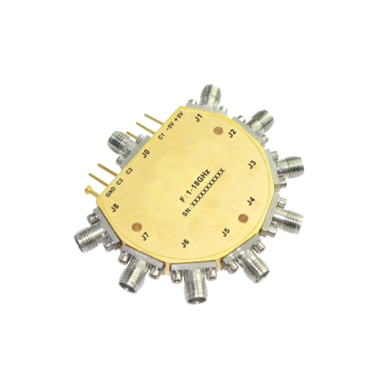 Absorptive Coaxial SP8T Switch from 1GHz to 18GHz .OSA0801001800A - RFecho