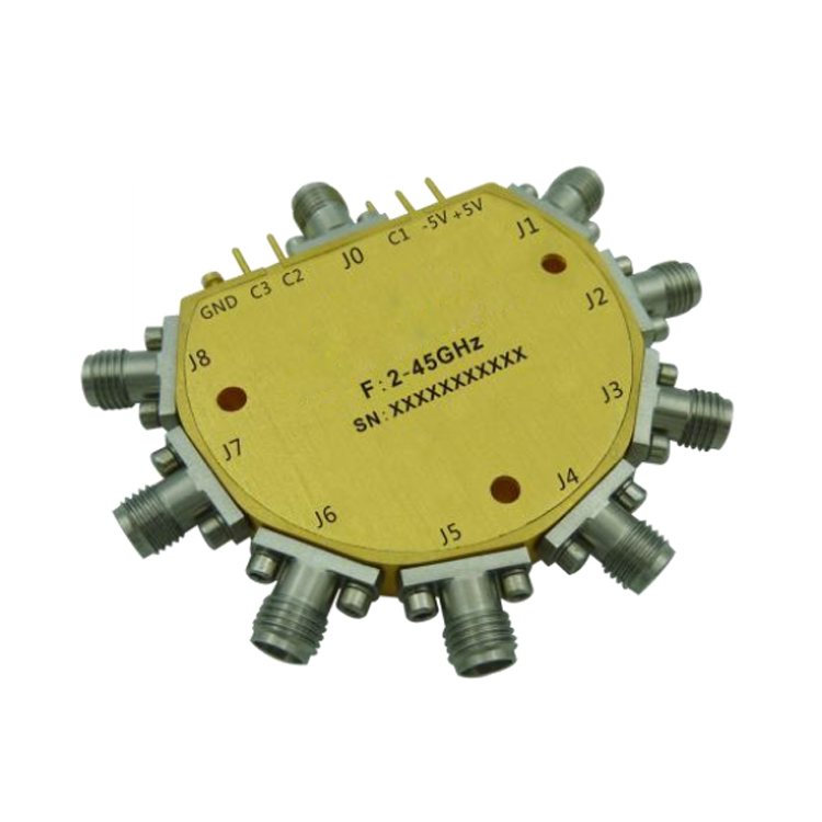 Absorptive Coaxial SP8T Switch from 2GHz to 45GHz .OSA0802004500A - RFecho