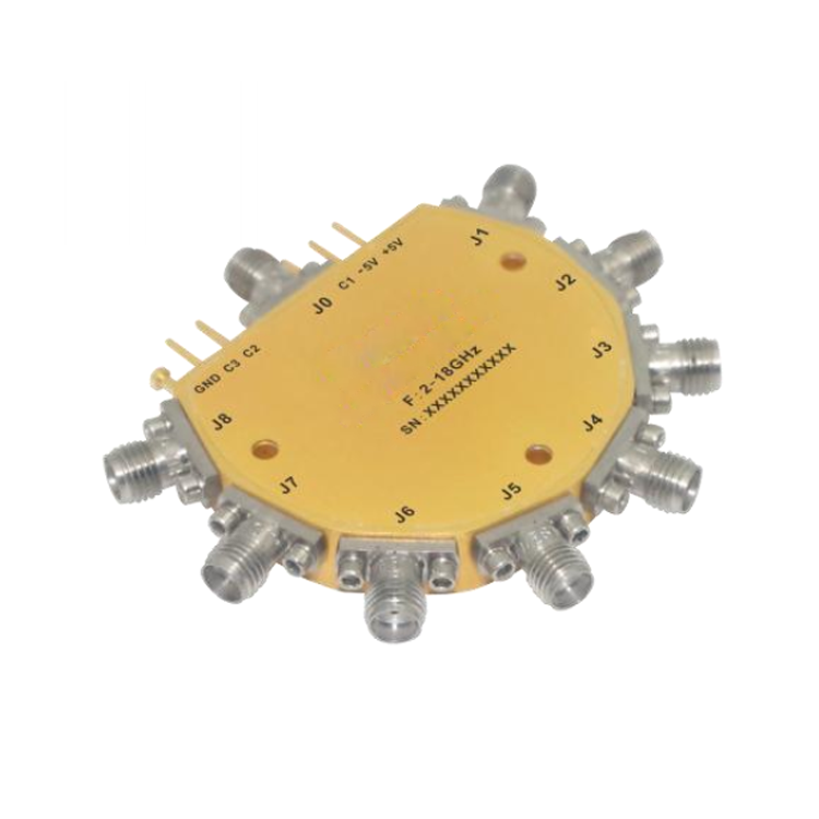 Absorptive Coaxial SP8T Switch from 2GHz to 18GHz .OSA0802001800A - RFecho