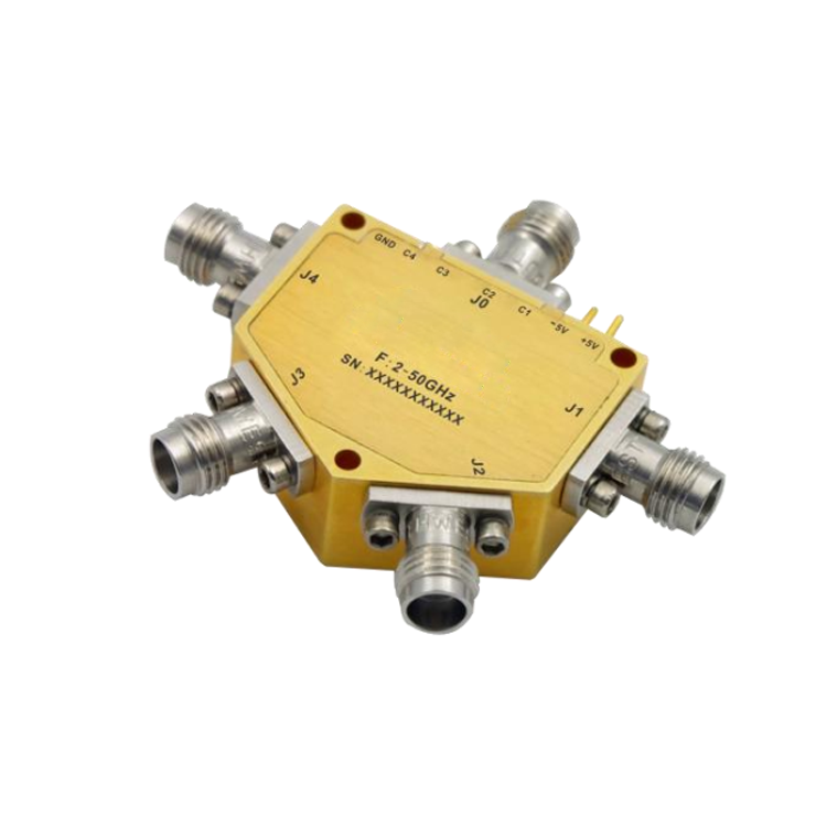 Absorptive Coaxial SP4T Switch from 2GHz to 50GHz .OSA0402005000A - RFecho