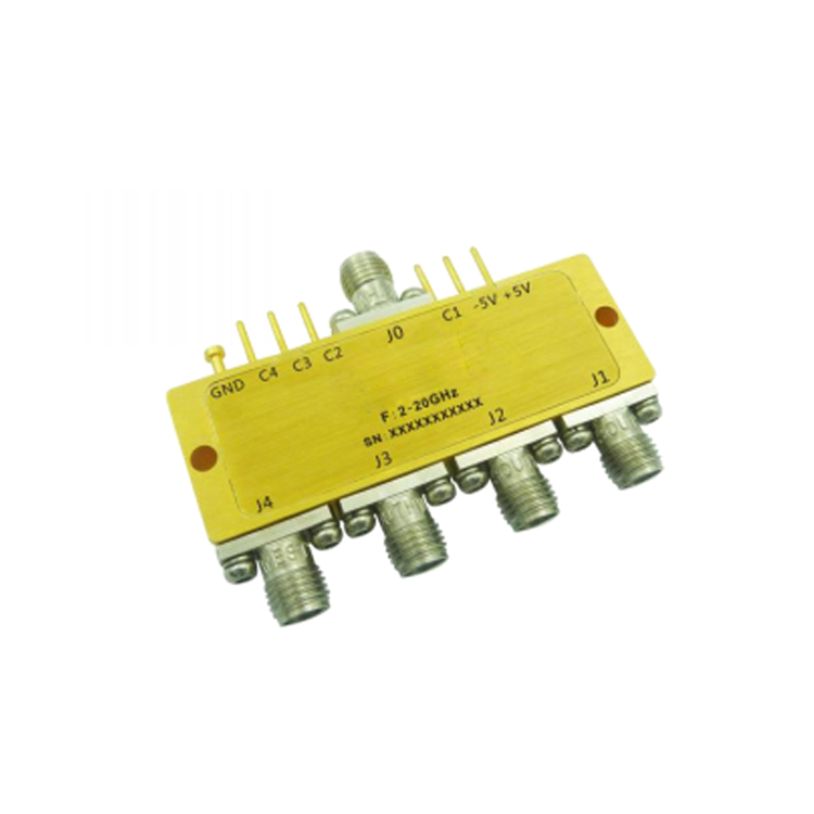 Absorptive Coaxial SP4T Switch from 2GHz to 20GHz .OSR0402002000A - RFecho