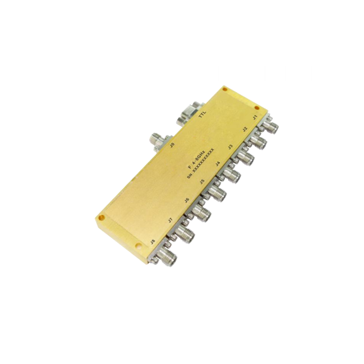 Absorptive Coaxial SP8T Switch from 4GHz to 8GHz .OSR0804000800A - RFecho