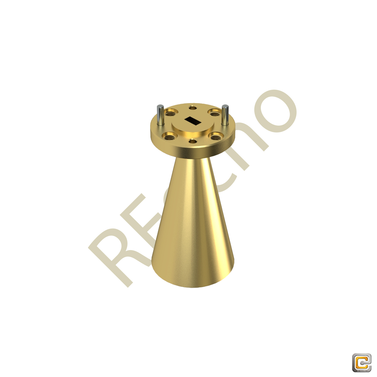 20 dBi Gain, 58 GHz to 68 GHz, 0.15" Diameter Circular Waveguide WR-15 ...