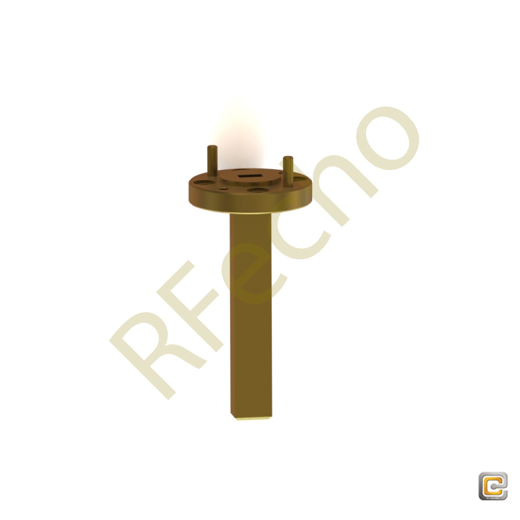 6.5 dBi Gain, 50 GHz to 75 GHz, WR-15 Waveguide Probe Antenna - RFecho