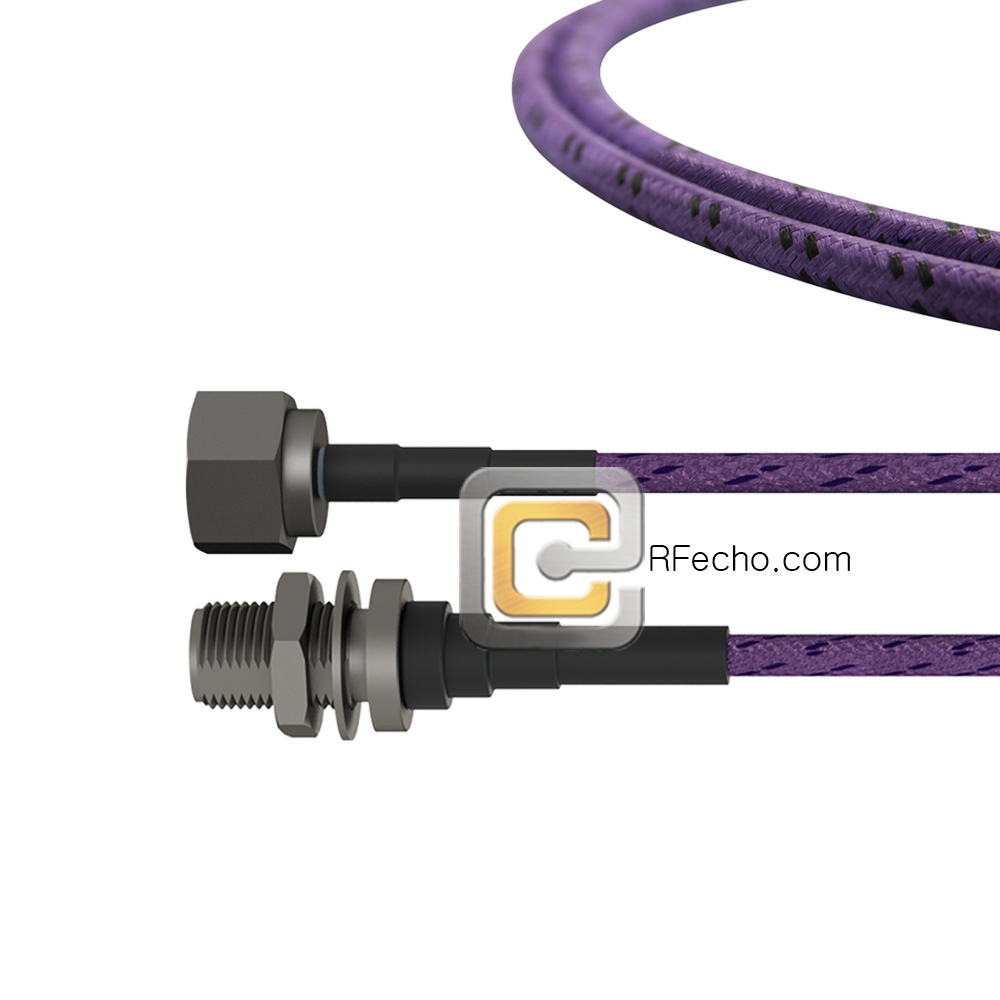 Low Loss N Male to N Female Bulkhead, 18 GHz, composite LL142 Coax and ...