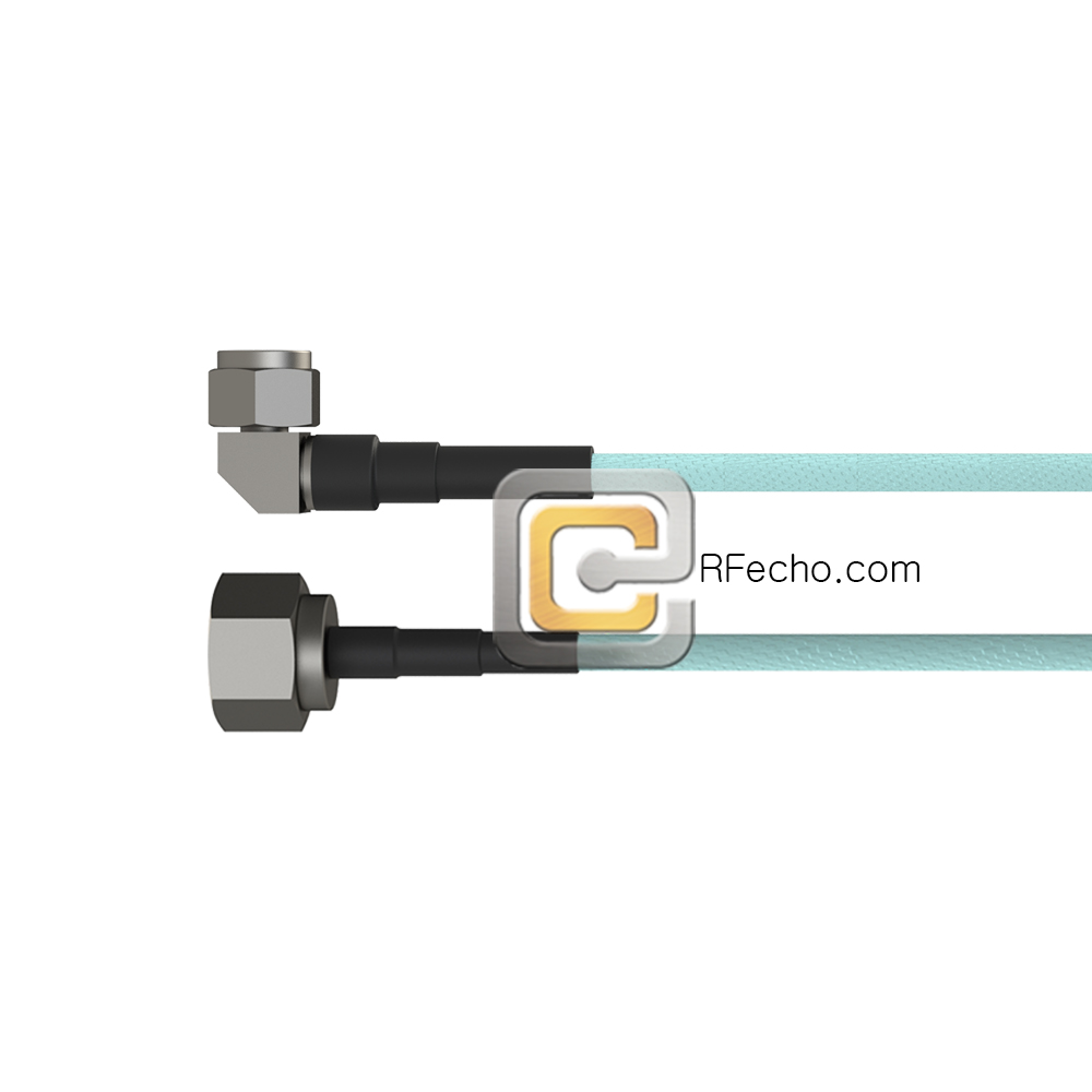 Low Loss N Male to Right Angle N Male, 18 GHz, LL142 Coax and RoHS - RFecho