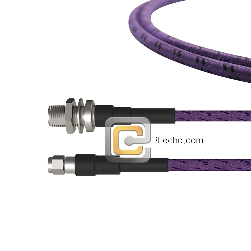 Low Loss SMA Male to TNC Female Bulkhead, 11 GHz, composite LL142 Coax ...