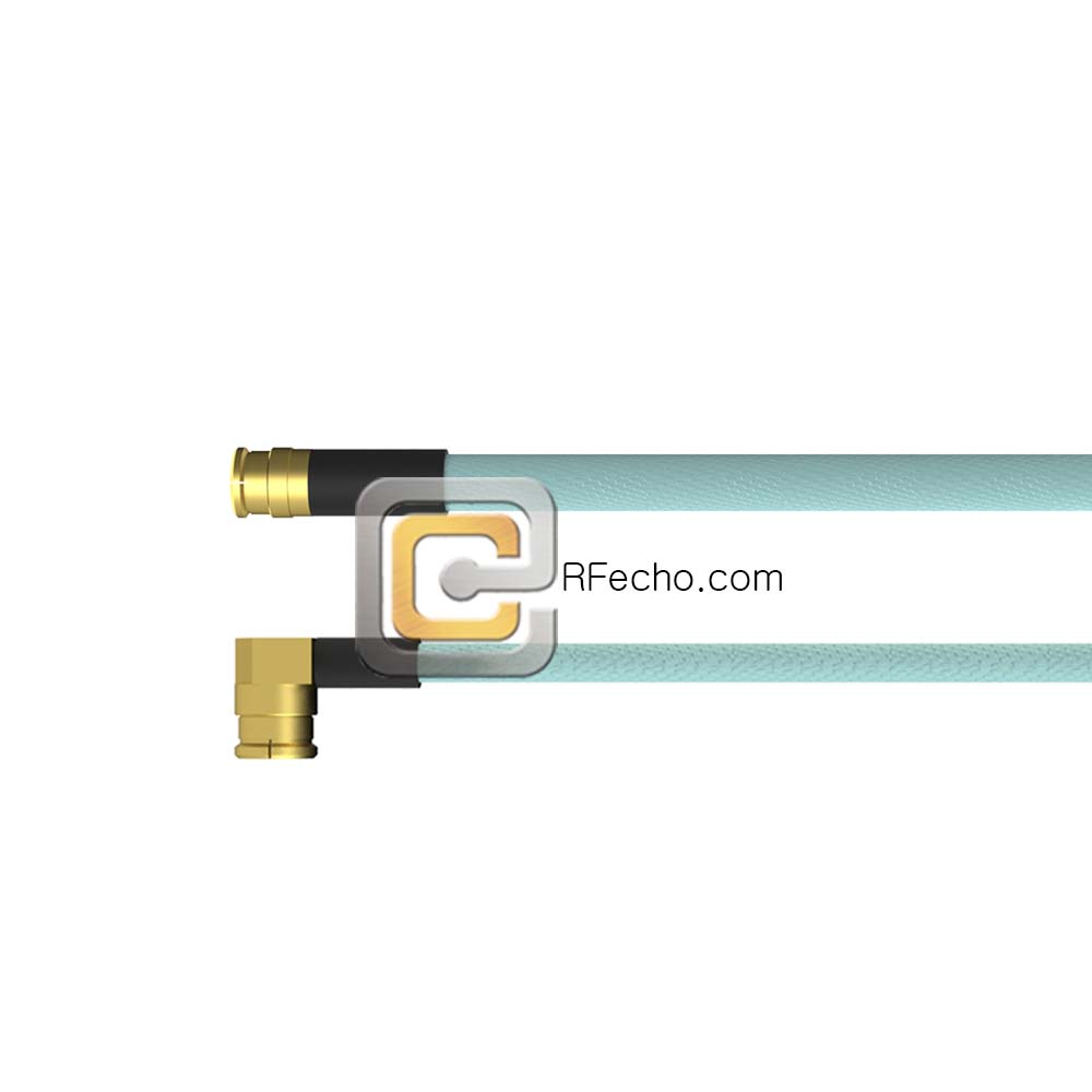 SMP Female to Right Angle SMP Female, 26.5 GHz, OM-086 Coax and RoHS ...