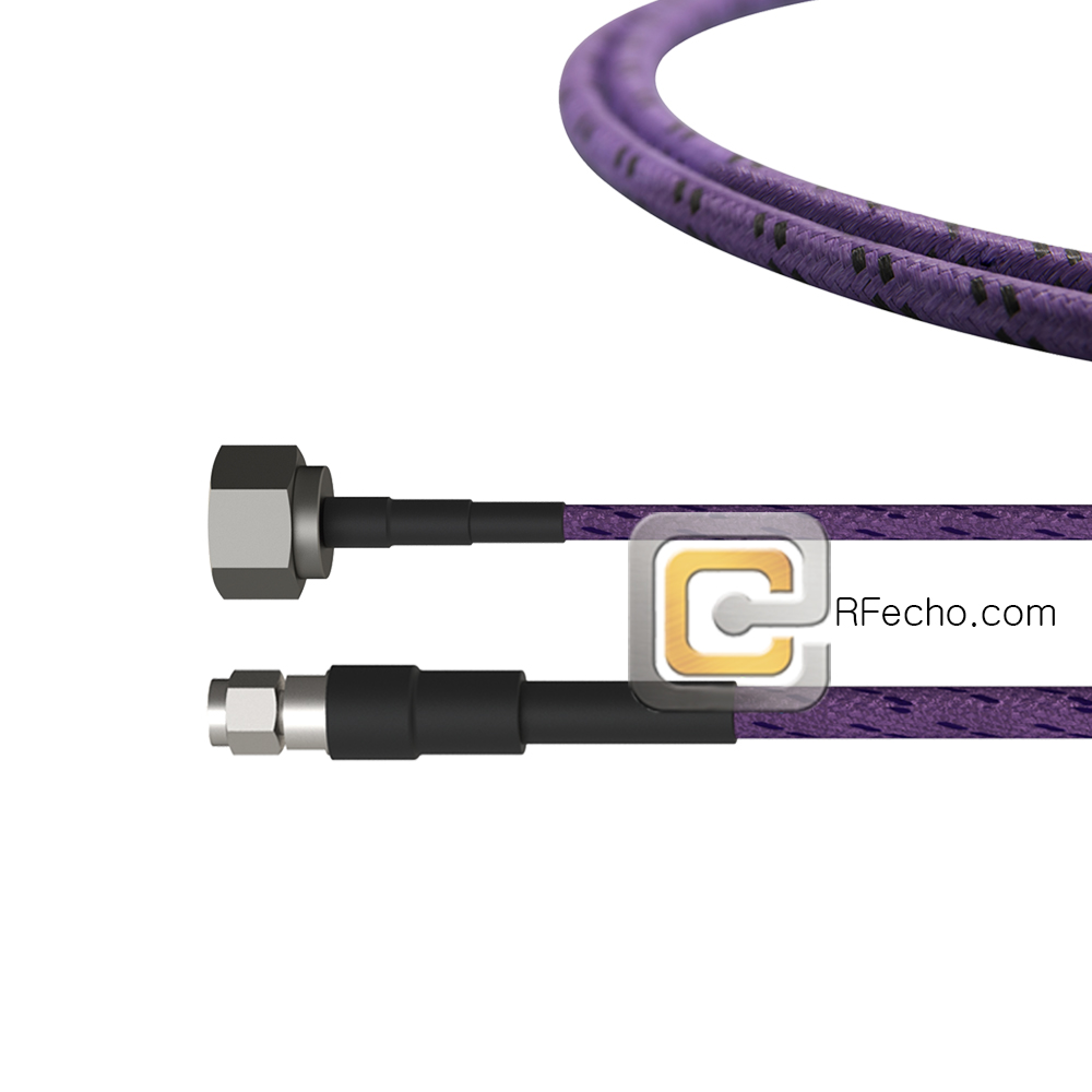 N Male to SMA Male, 18 GHz, Composite OM-141 Coax and RoHS - RFecho