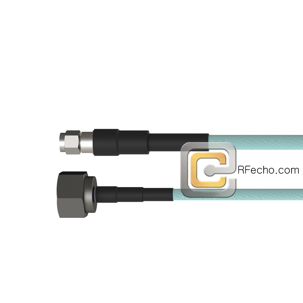 N Male to SMA Male, 18 GHz, OM-141 Coax and RoHS - RFecho