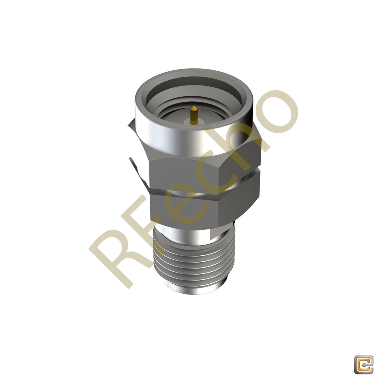 1.85mm 67 GHz, 0.012" Accept Pin Diameter, Thread-In Male Connector ...